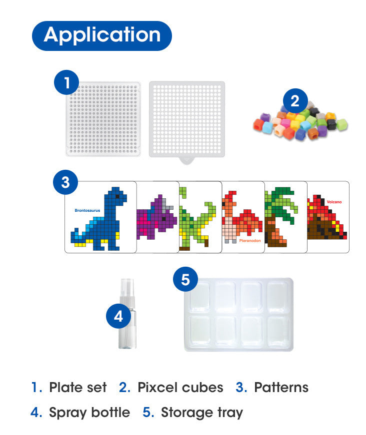 Amos Pixel Art - Dinosaur| Dreampiece Educational Store