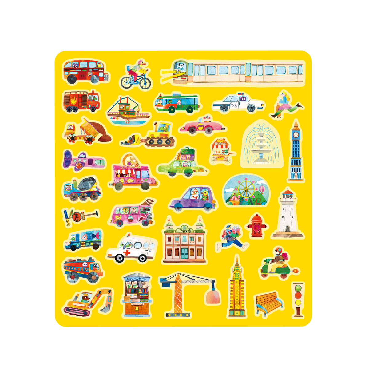 mierEdu Jelly Stickers- Busy City (2025 New!)| Dreampiece Educational Store