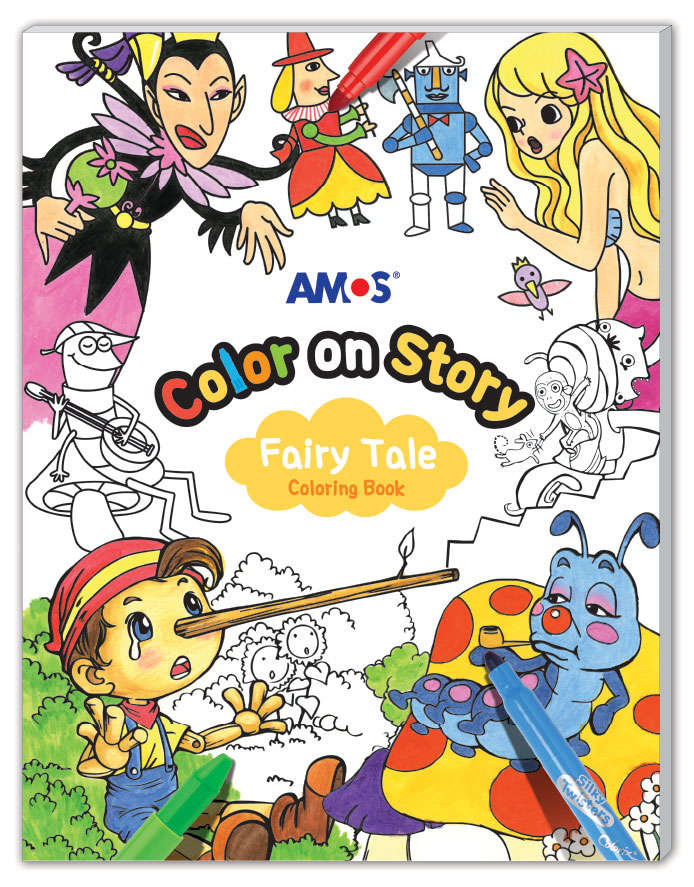 Amos Colour on Story- Fairy Tales Colouring Book| Dreampiece ...