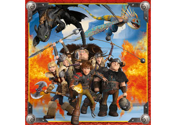 Ravensburger - HTTYD Dragon Rider Puzzle 3x49 pcs| Dreampiece ...